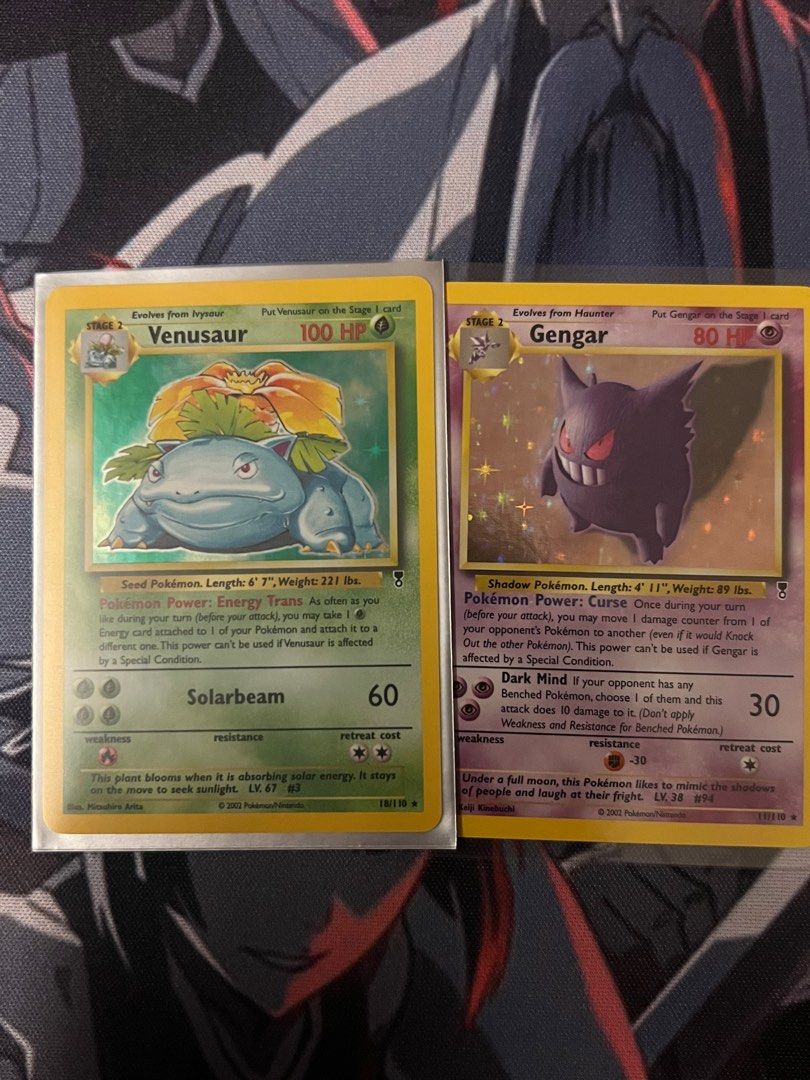 Pokemon Gengar Venusaur Legendary collection Holo, Hobbies & Toys, Toys ...