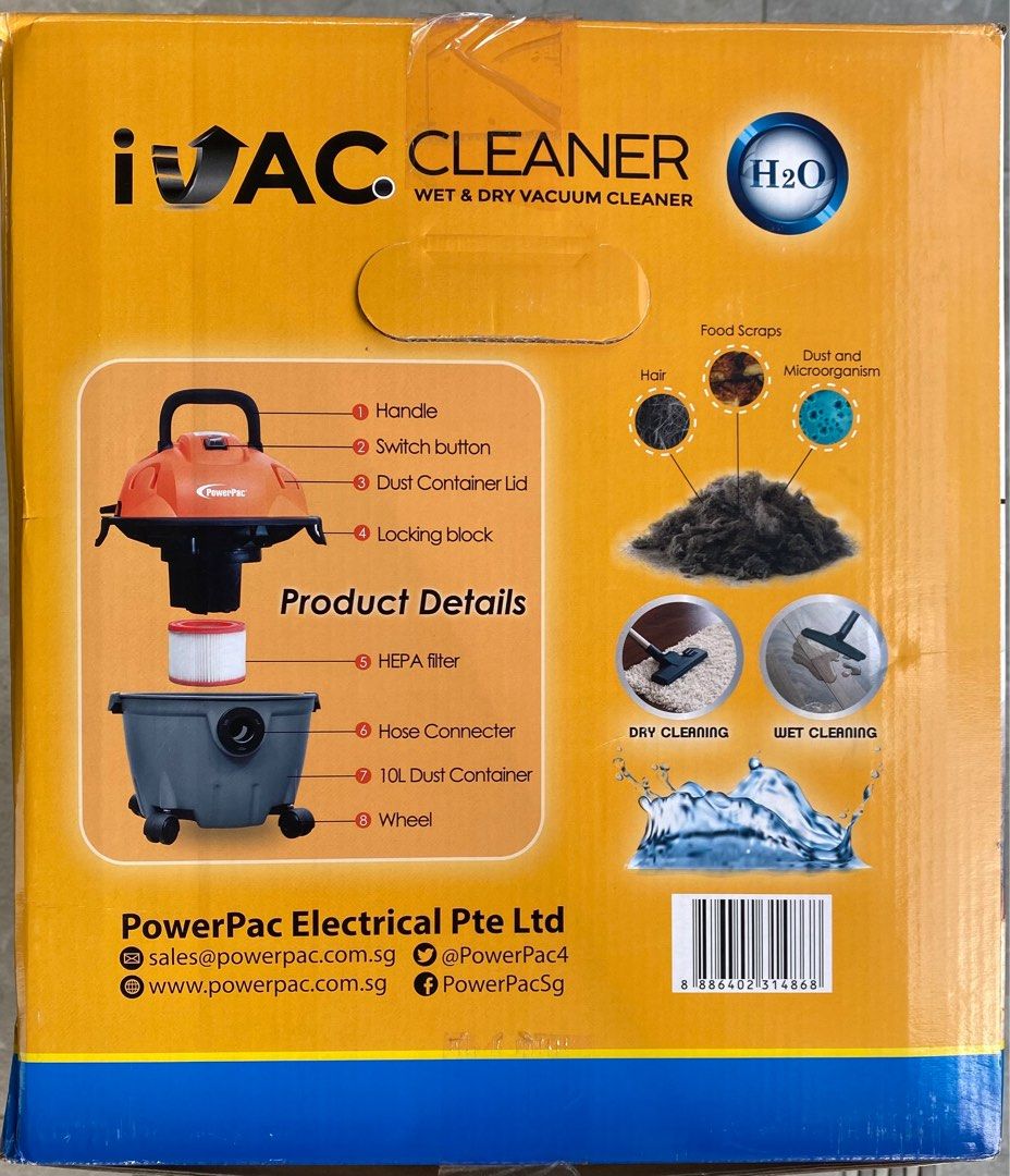 PowerPac iVac Vacuum cleaner, TV & Home Appliances, Vacuum Cleaner ...