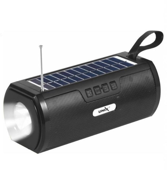 Premium Solar Torch Dee Bass Speaker, FILight Bluetooth Radio FM with 3.5mm Aux TF Card Slot USB ...