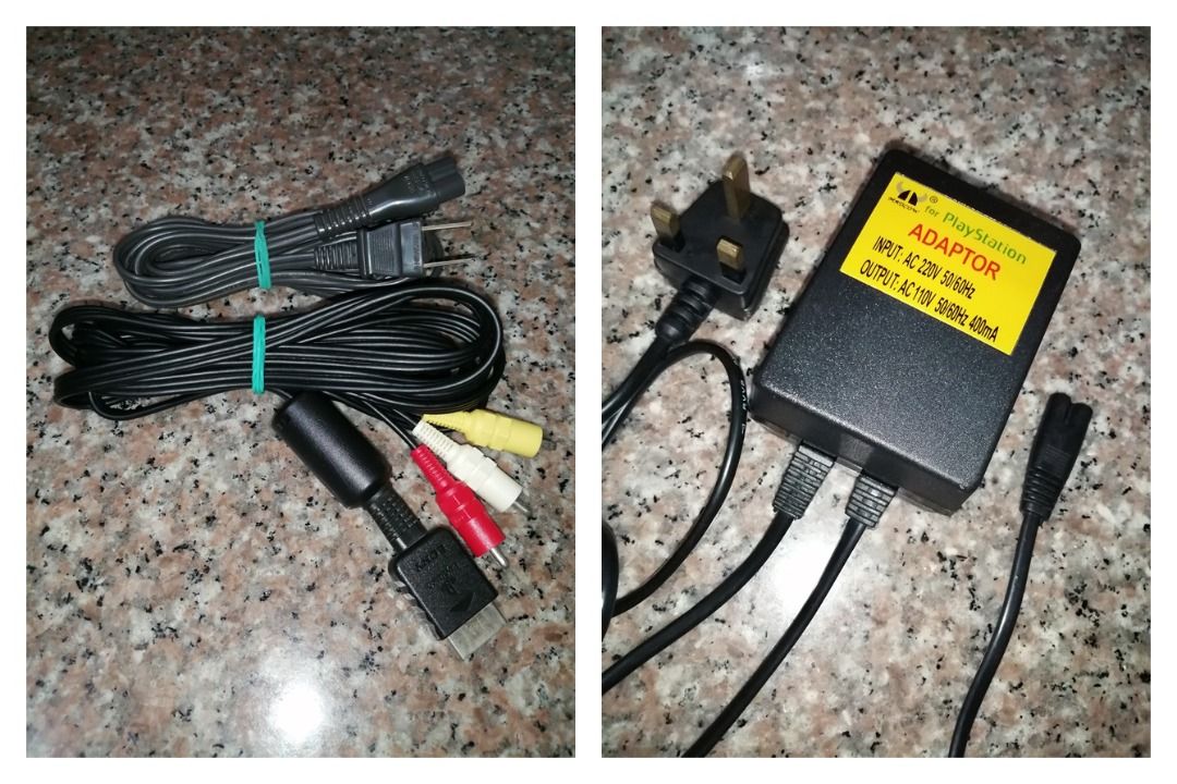 PS1 (SCPH-7000) (CiB) (Japan) (Not modified) (With 220v Power Adaptor ...