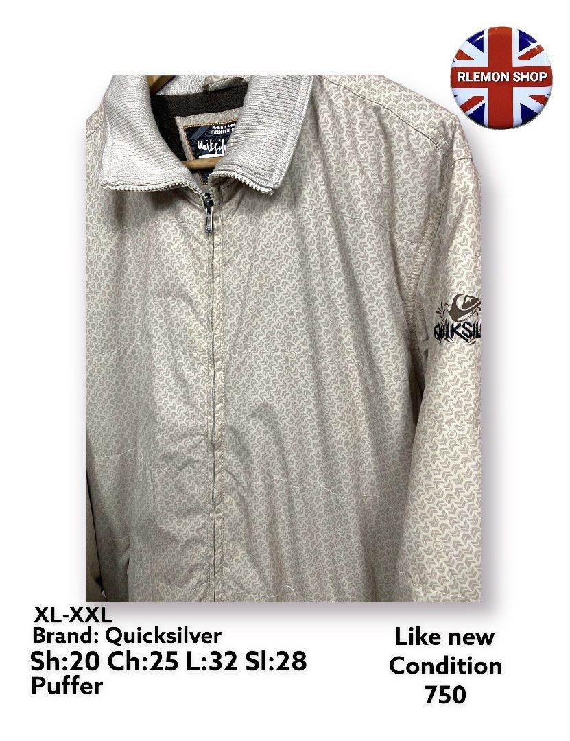 Quicksilver Puffer Windbreaker Jacket on Carousell