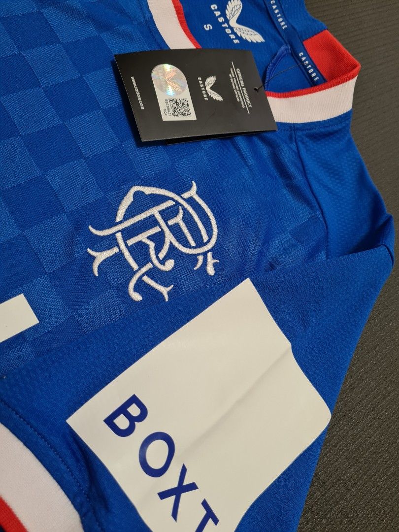 RANGERS 2022-2023 AUTHENTIC CASTORE HOME JERSEY, Men's Fashion ...