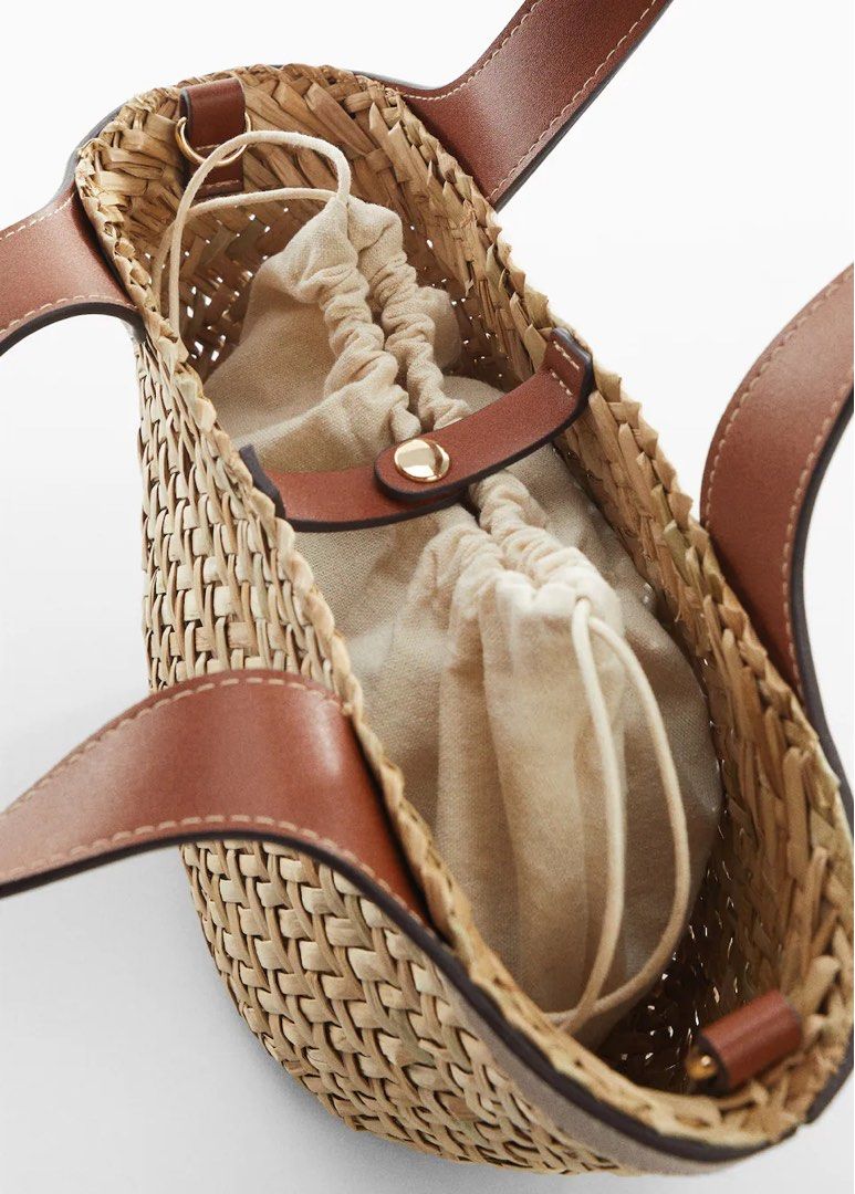 MANGO Rattan Natural Fibre Carrycot, Women's Fashion, Bags & Wallets ...