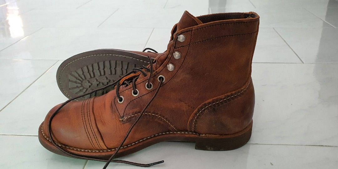 Red Wing Iron Ranger 8085 copper rough and tough leather, Men's Fashion ...