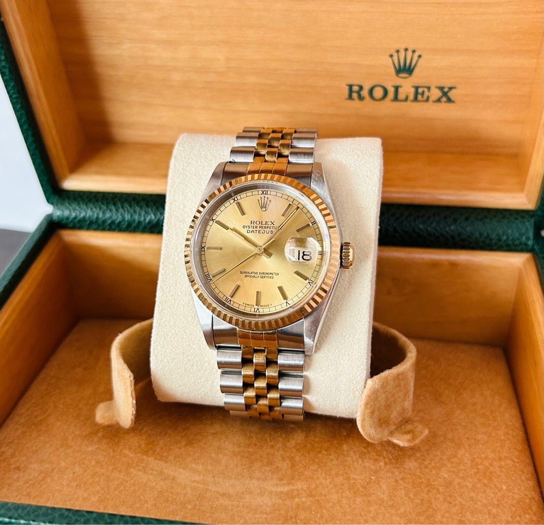 Rolex Datejust 36mm 16233 with certificate, Luxury, Watches on Carousell