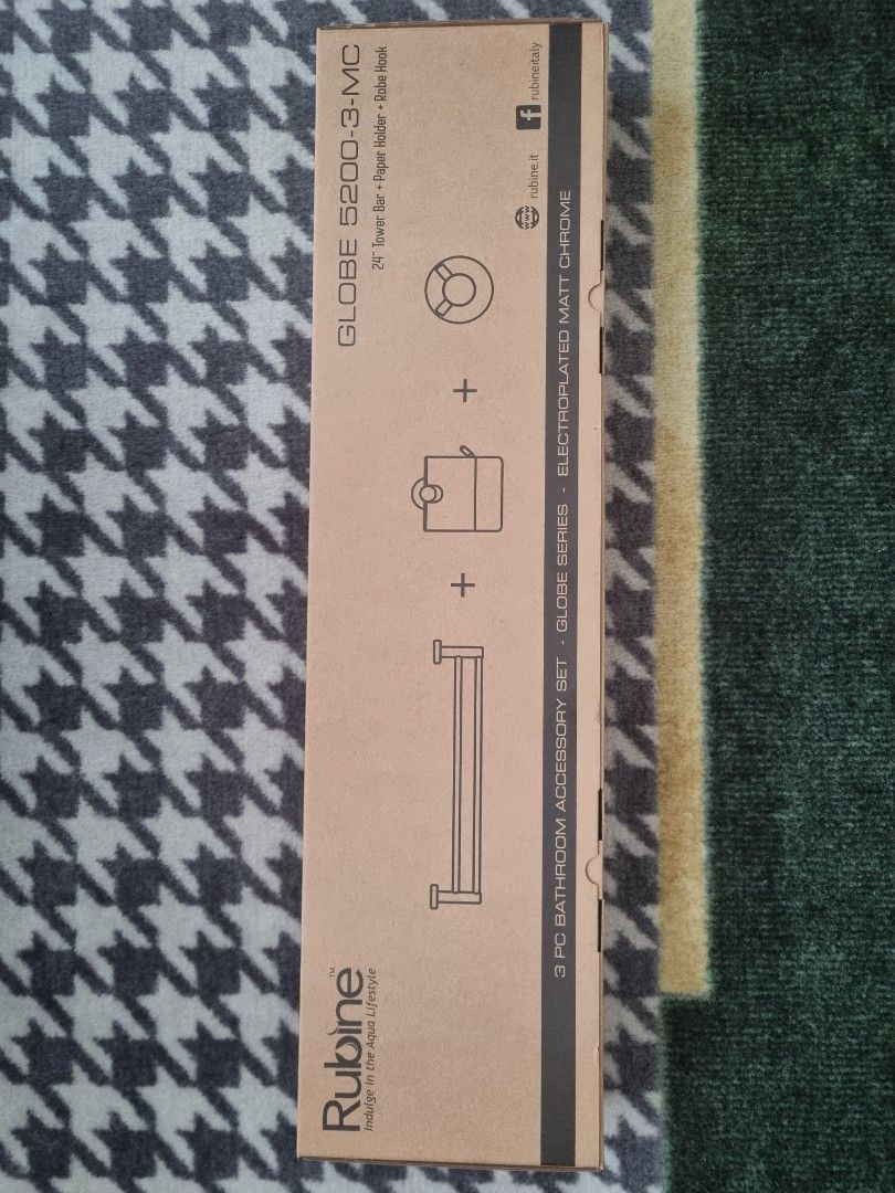 Rubine Bathroom accessory Set, Furniture & Home Living, Bathroom ...