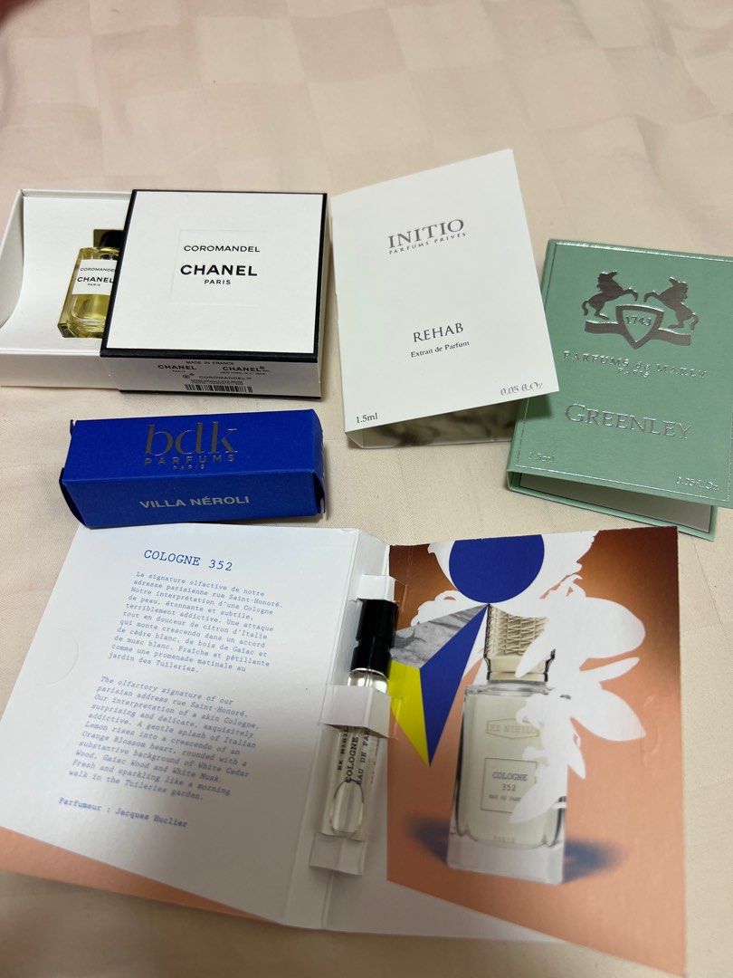 Coromandel 4ml, Initio Rehab 1.5ml, PDM Greenley 1.5ml, Ex Nihilo ...