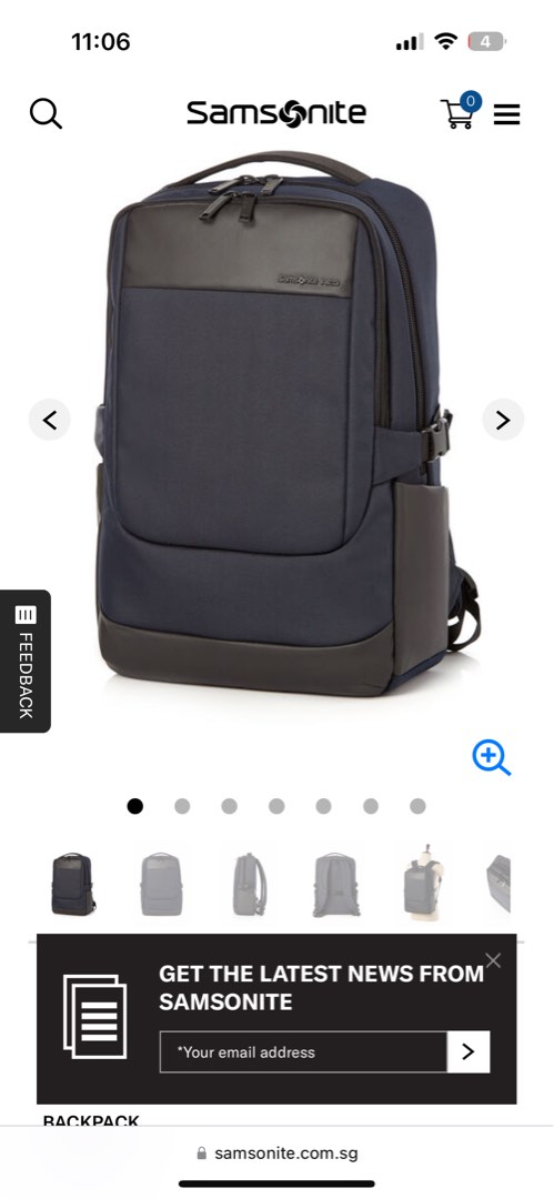 Samsonite Laptop Backpack Plantpack 7, Men's Fashion, Bags, Backpacks ...
