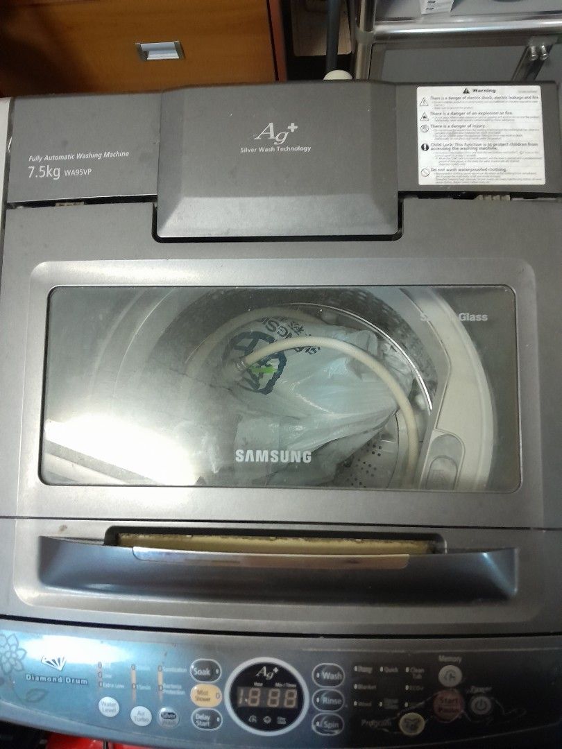 Samsung diamond drum washing machine 7.5kg, TV & Home Appliances ...