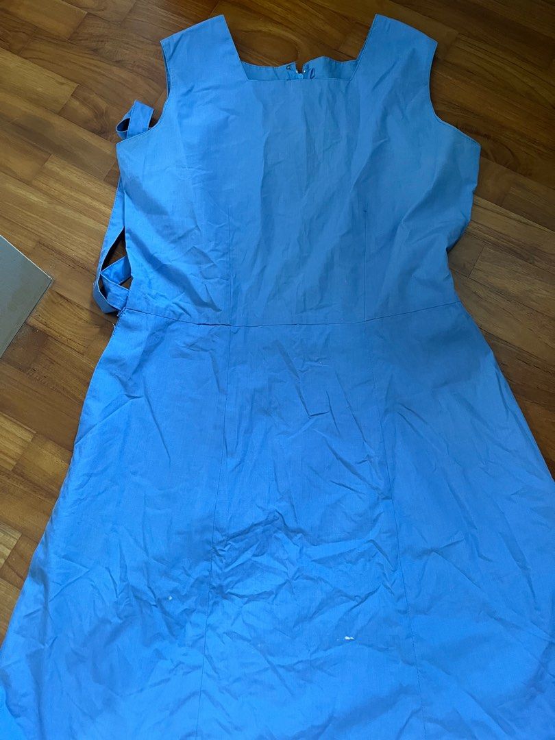 SCGS Blue Pinafore, Women's Fashion, Dresses & Sets, Dresses on Carousell