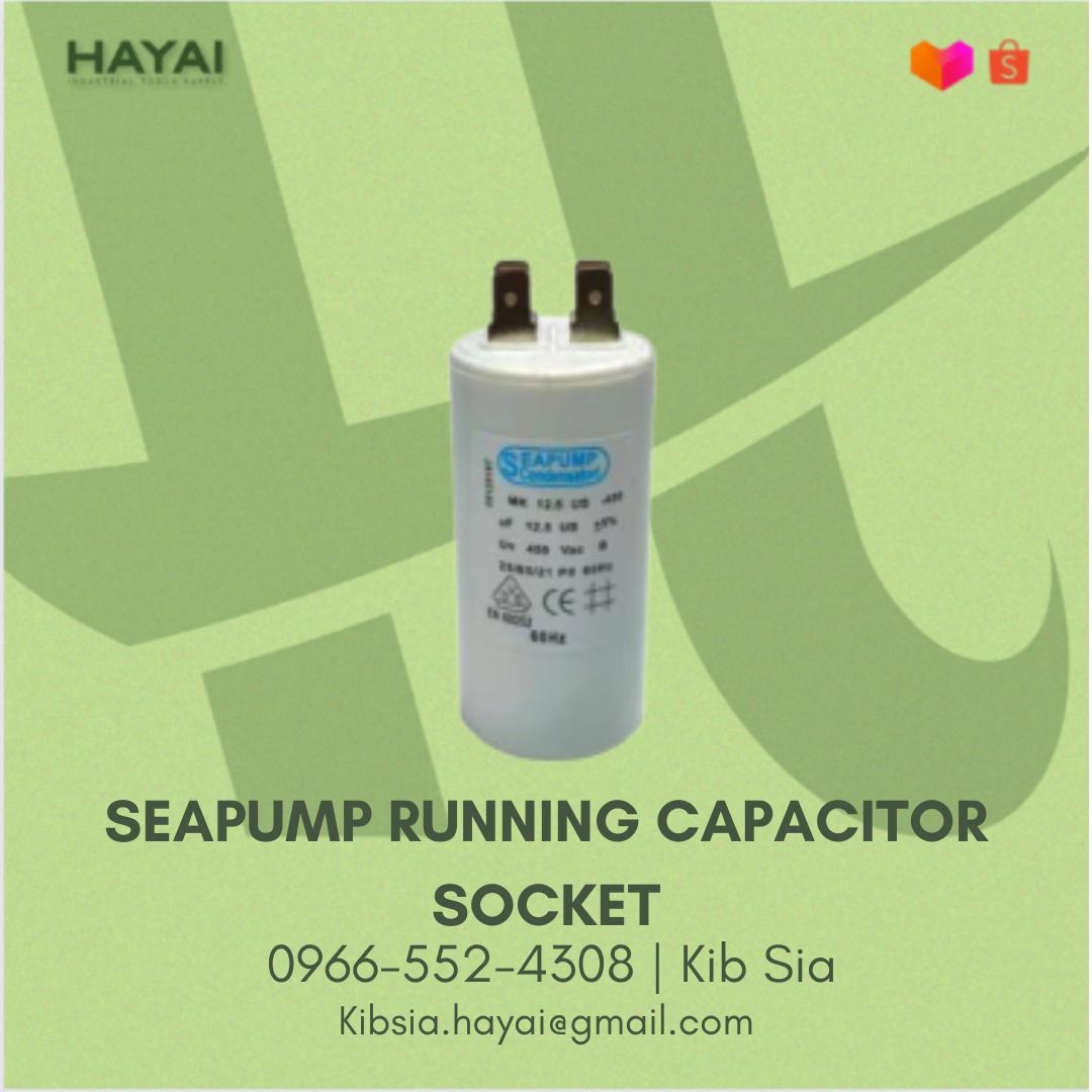 Seapump RUNNING CAPACITOR SOCKET, Commercial & Industrial, Industrial ...