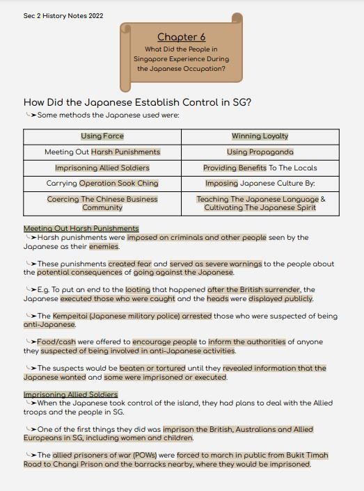 Secondary 2 History Notes (2022 New Syllabus!), Hobbies & Toys, Books ...