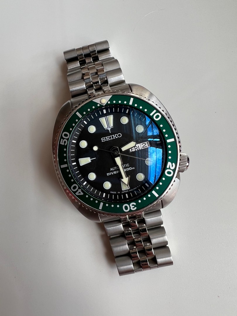 Seiko Modded Black Turtle SRP777J1, Men's Fashion, Watches ...