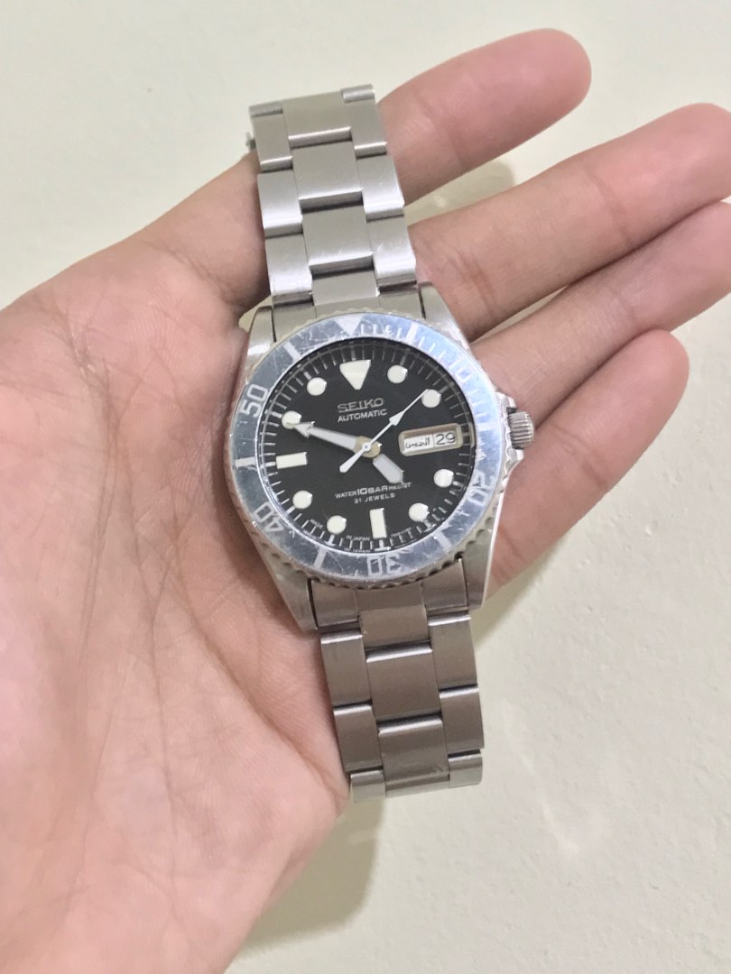 SEIKO SKX023 (7s26-0050) with ghosted bezel, Men's Fashion, Watches ...