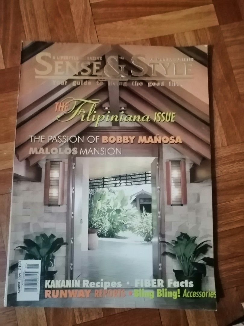 Sense & style the filipiniana issue magazine, Hobbies & Toys, Books ...