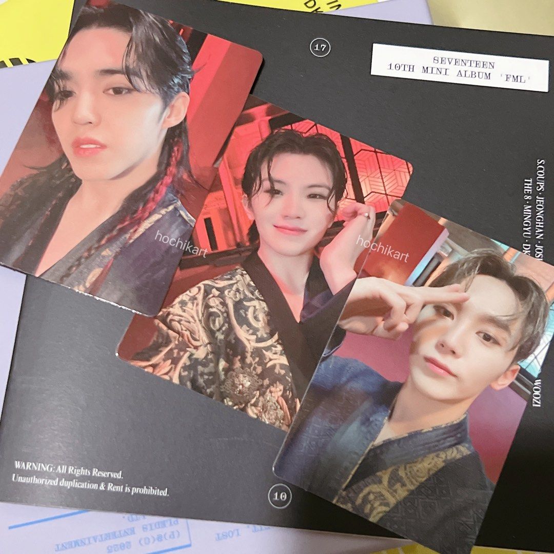 Seventeen FML DELUXE Photocards (Scoups Woozi Seungkwan), Hobbies & Toys, Memorabilia ...