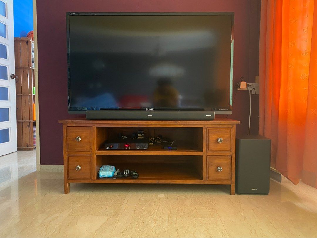 Sharp Aquos 60inch LED TV and TV Console, TV & Home Appliances, TV ...