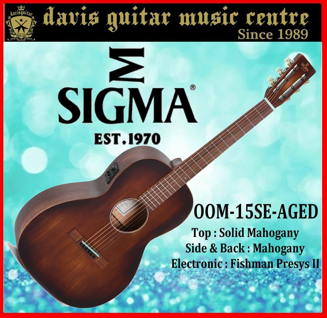 Sigma OOM-15SE-AGED Electric Acoustic Guitar (2 Days Delivery) [SG ...