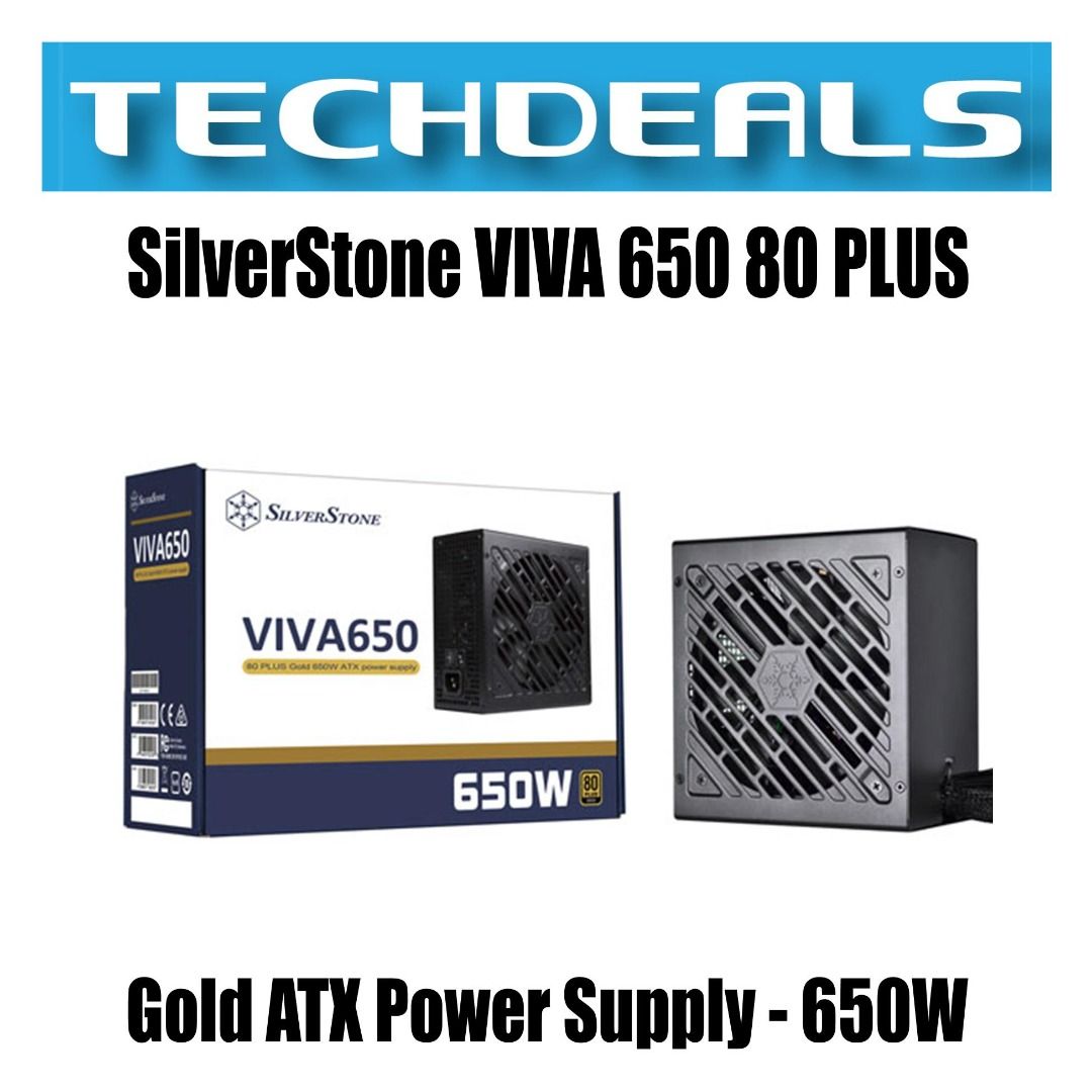 SilverStone VIVA 650 80 PLUS Gold ATX Power Supply - 650W, Computers ...