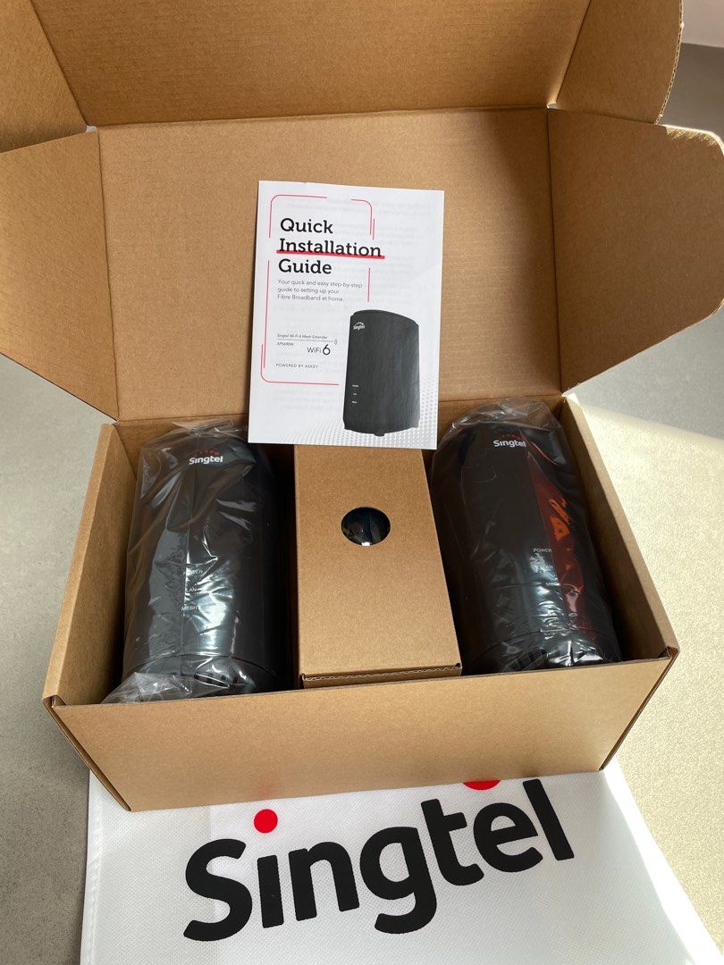 Singtel Wifi 6 Mesh Extender ( Dual Pack ) - original, Computers & Tech ...