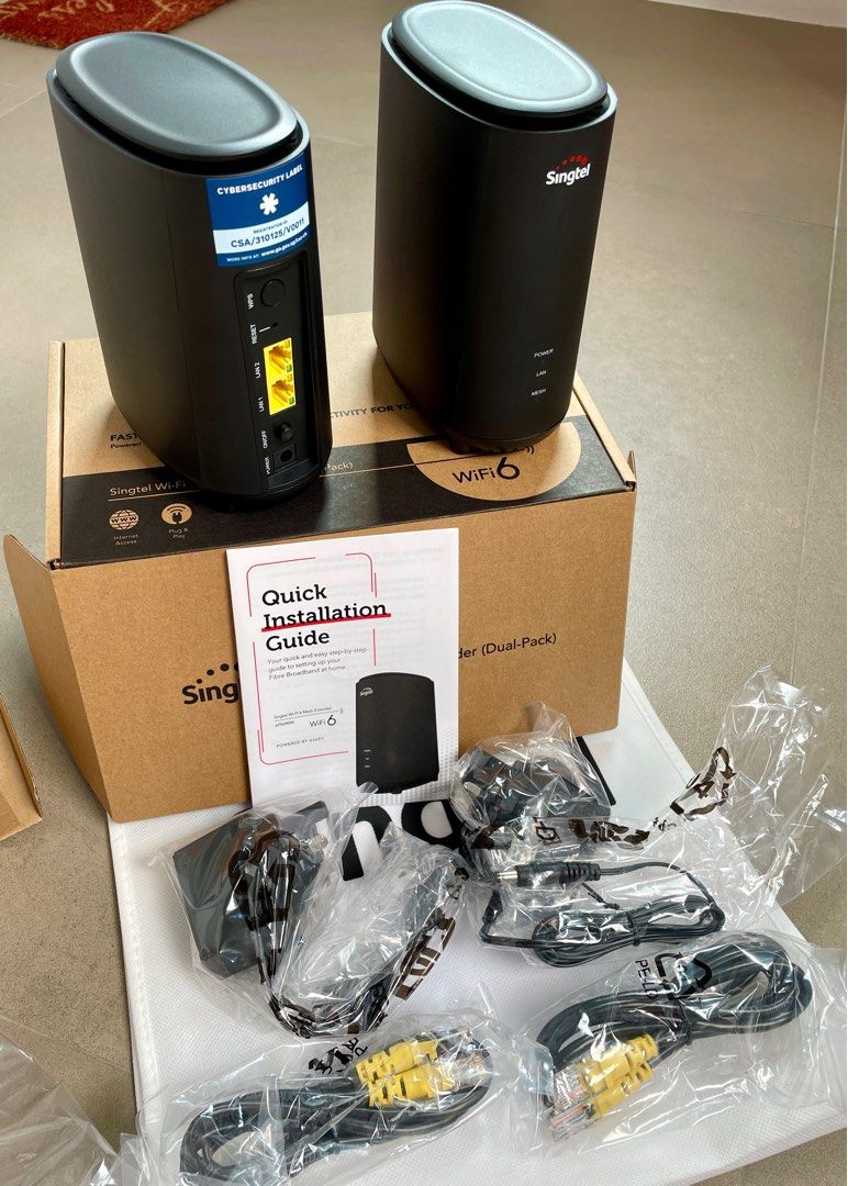 Singtel Wifi 6 Mesh Extender ( Dual Pack ) - original, Computers & Tech ...