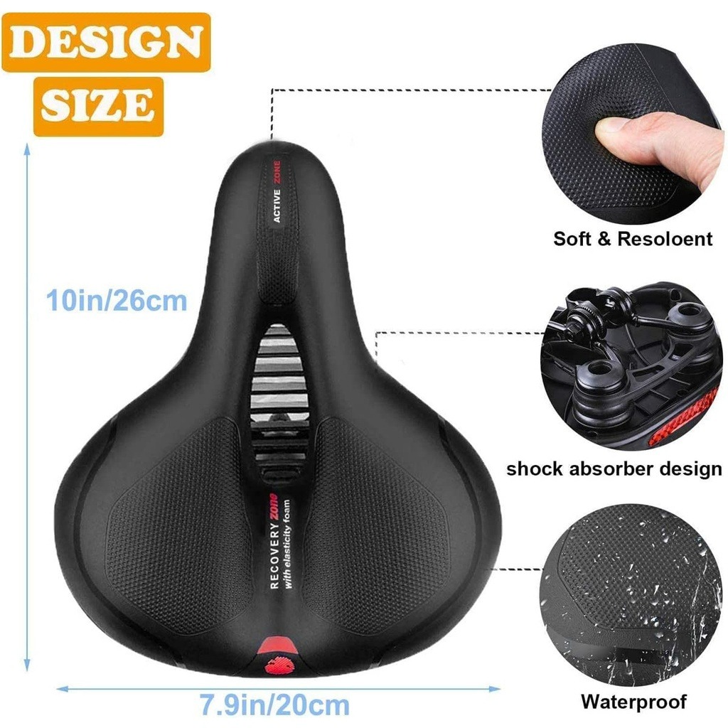 Soft Bicycle Seat Big Butt Saddle, Sports Equipment, Bicycles & Parts, Parts & Accessories on ...