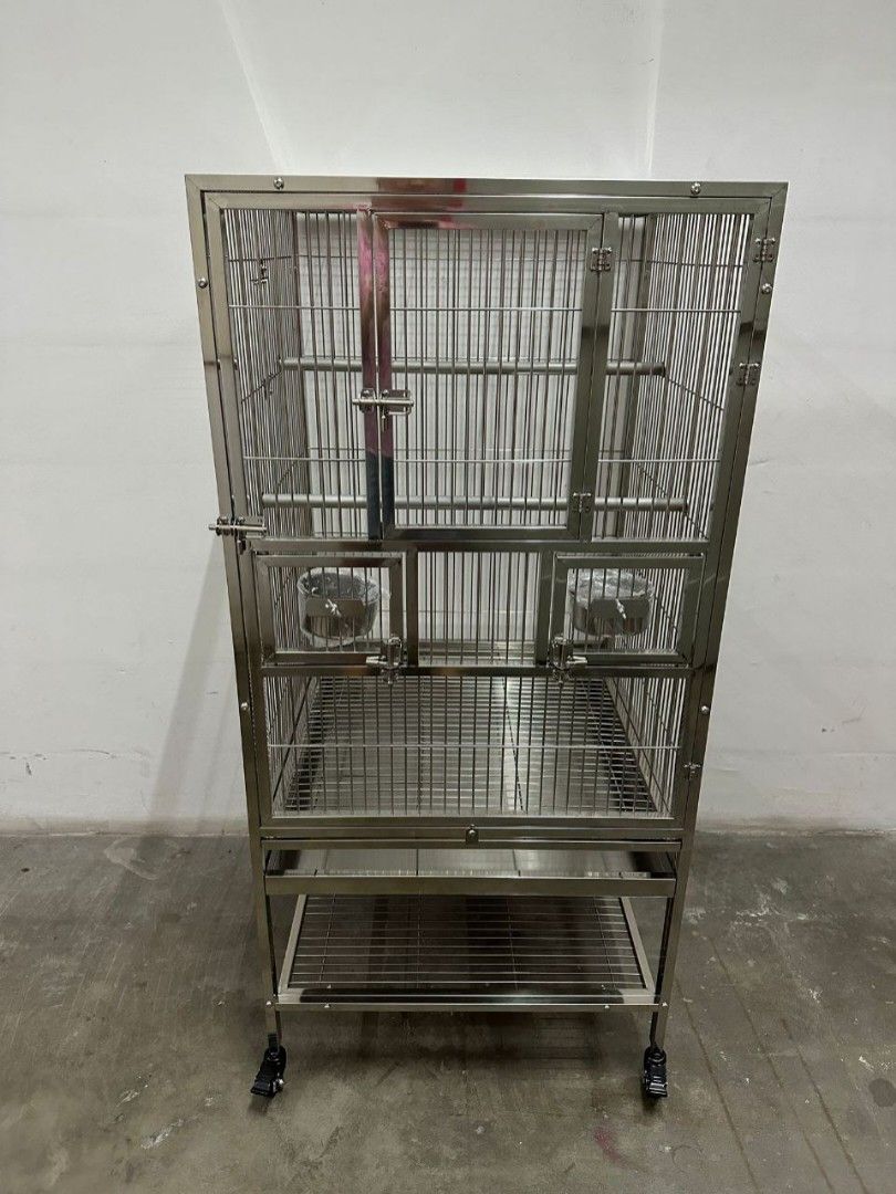 Stainless steel parrot cage.304 stainless steel $478. Overall Size ...