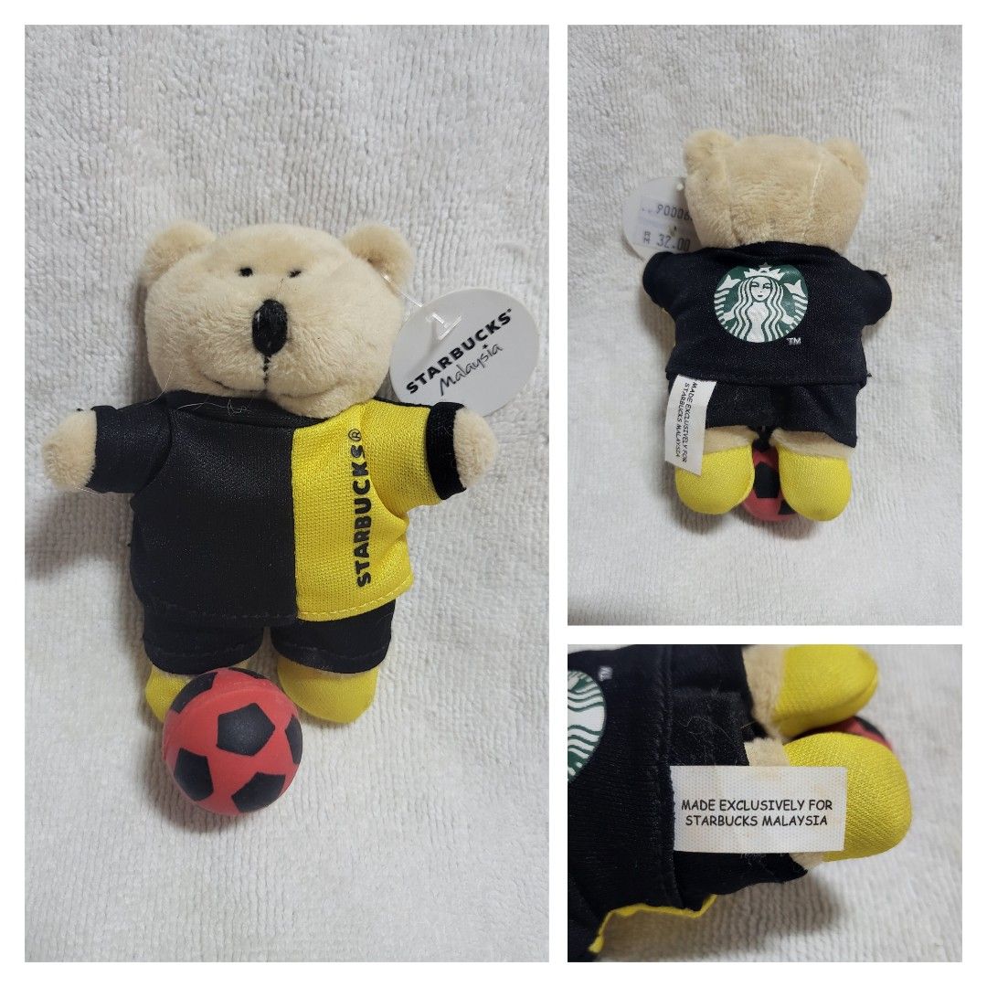 Starbucks 2018 Mini Bearista Collection - Malaysia Football Teddy Bear Plush Soft Toy, Hobbies ...