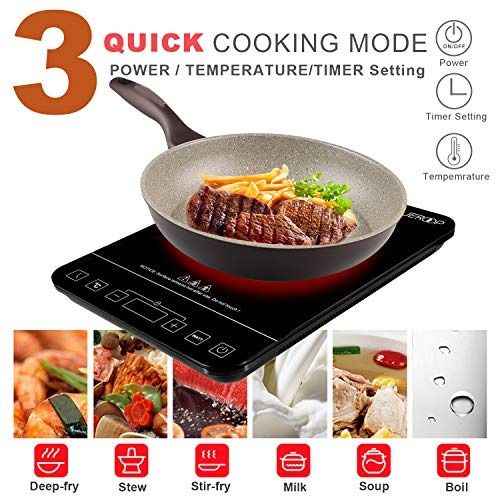 [Stockist.SG] Induction Hob Portable, JEROOP Ultra-Thin 2000W Single ...