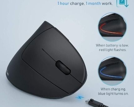 [Stockist.SG] Jelly Comb Ergonomic Bluetooth Mouse MV014B 2.4G Wireless ...