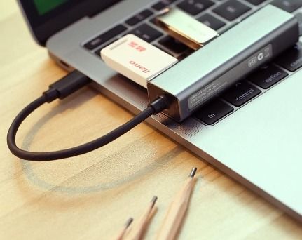 [Stockist.SG] Nano USB C to Ethernet Adapter with 3 USB 3.0 Ports, RJ45 ...