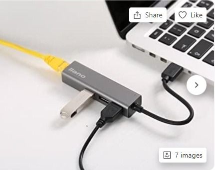 [Stockist.SG] Nano USB C to Ethernet Adapter with 3 USB 3.0 Ports, RJ45 ...