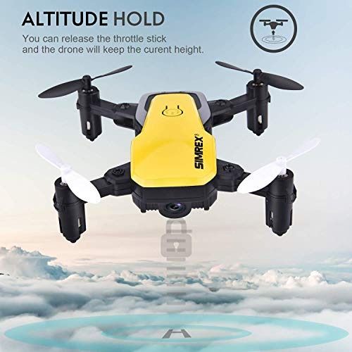 SIMREX X300C Mini Drone with Camera WIFI HD FPV Foldable RC Quadcopter ...