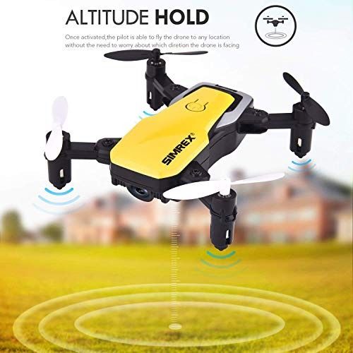 SIMREX X300C Mini Drone with Camera WIFI HD FPV Foldable RC Quadcopter ...