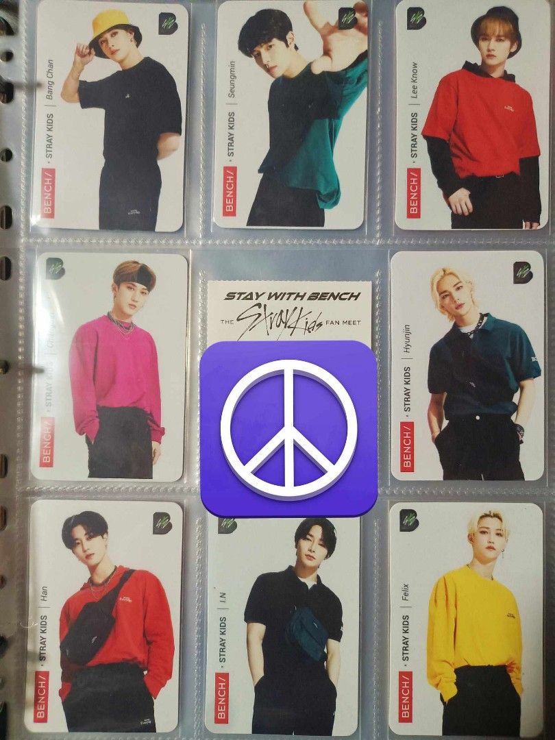 Stray Kids x Bench fanmeet photocard set on Carousell