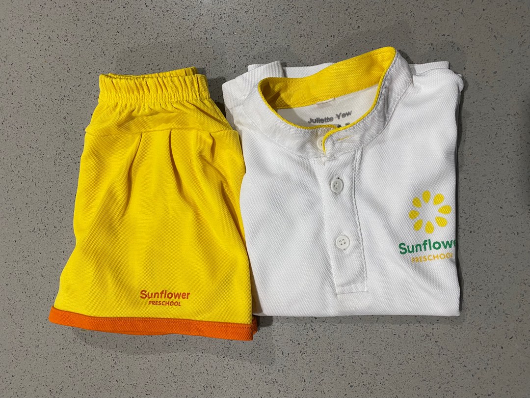 Sunflower Preschool Uniform (Girl), Babies & Kids, Babies & Kids ...