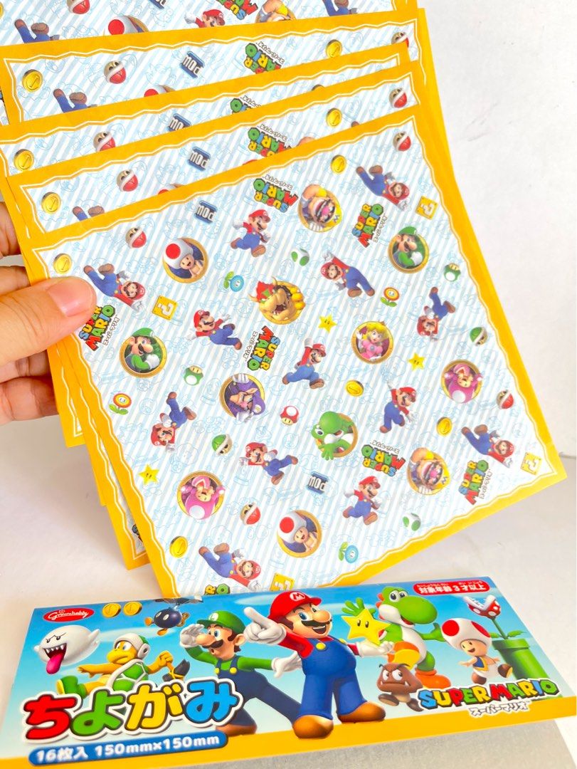 Super Mario Origami Folding Paper, Hobbies & Toys, Collectibles ...