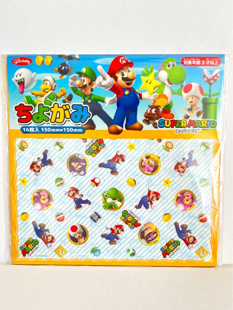 Super Mario Origami Folding Paper, Hobbies & Toys, Collectibles ...