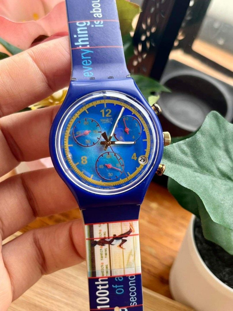 Swatch Blue Dial watch on Carousell