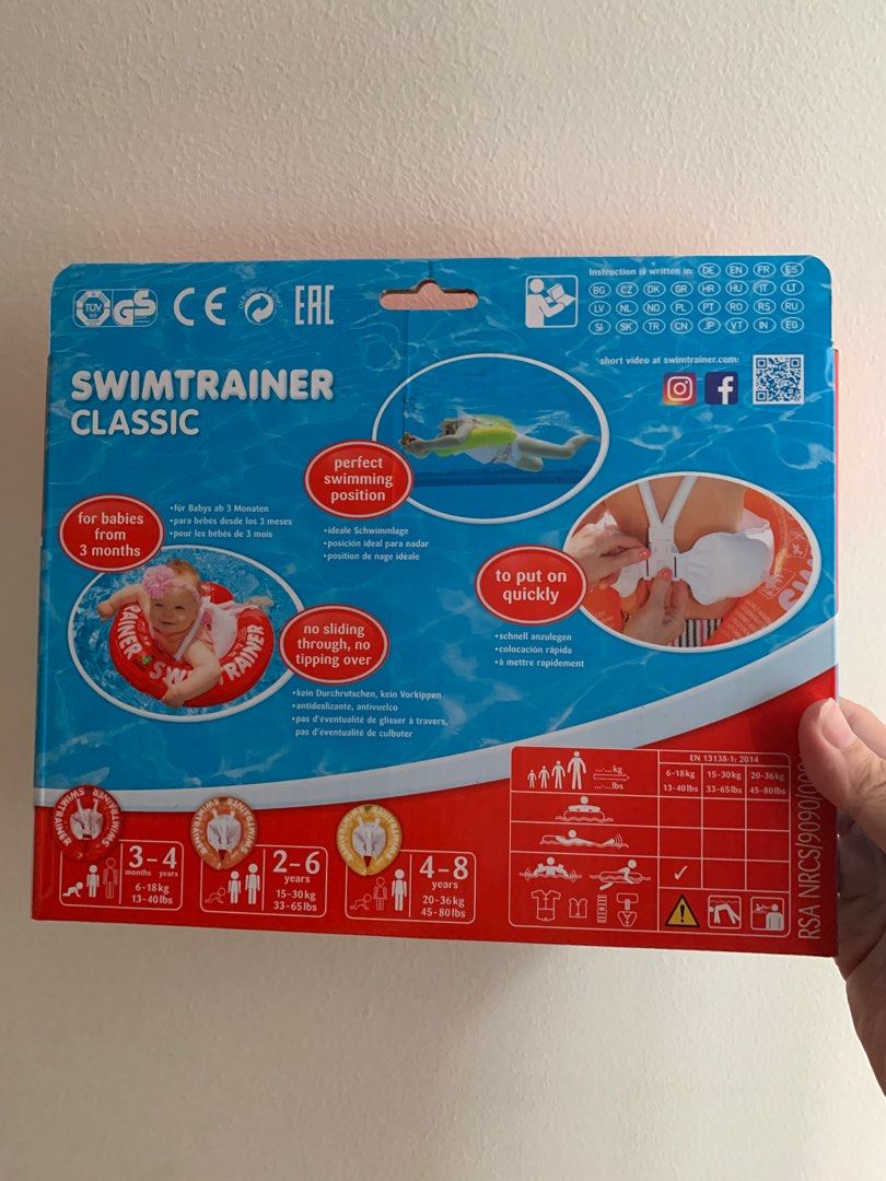 Swim trainer baby float, Babies & Kids, Infant Playtime on Carousell