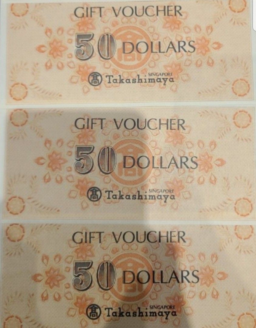 Takashimaya $50 Voucher, Tickets & Vouchers, Vouchers on Carousell