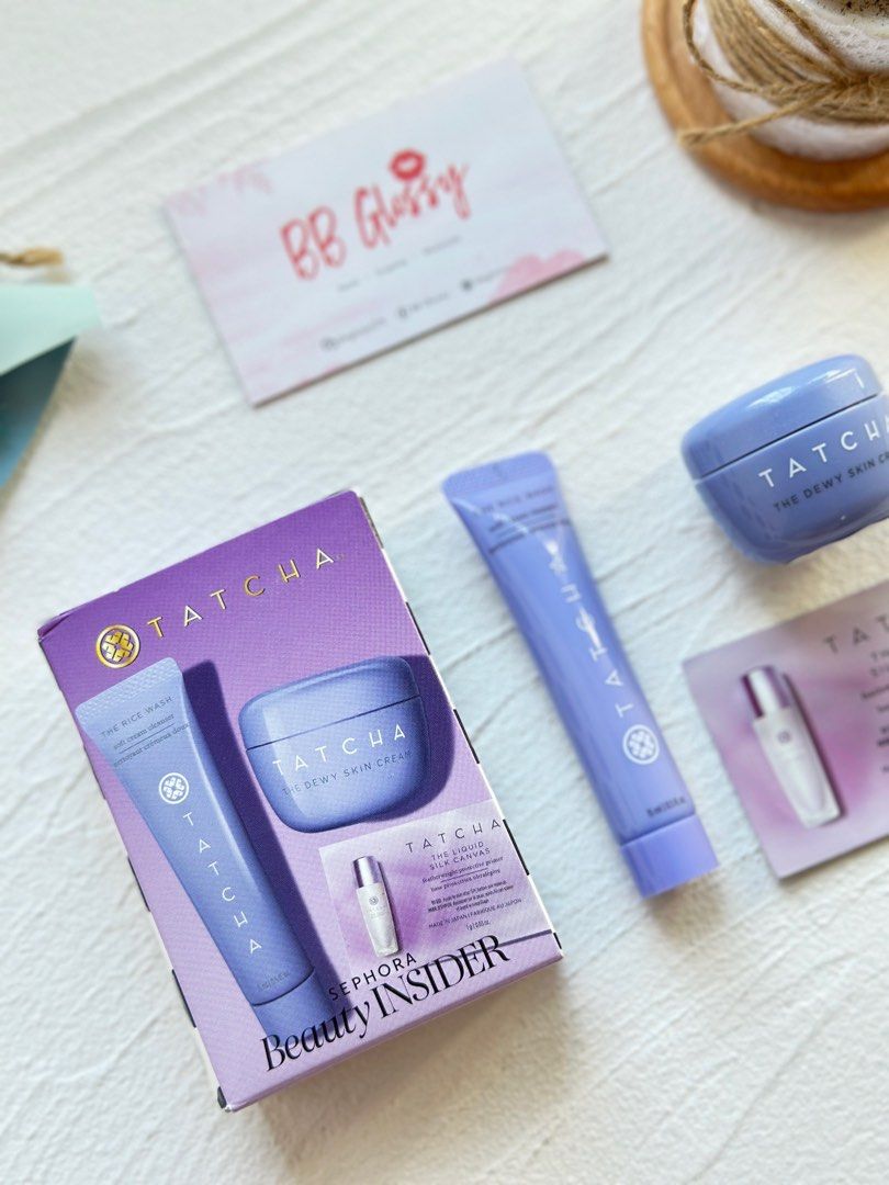Tatcha The Dewy skincare set mini, Beauty & Personal Care, Face, Face ...