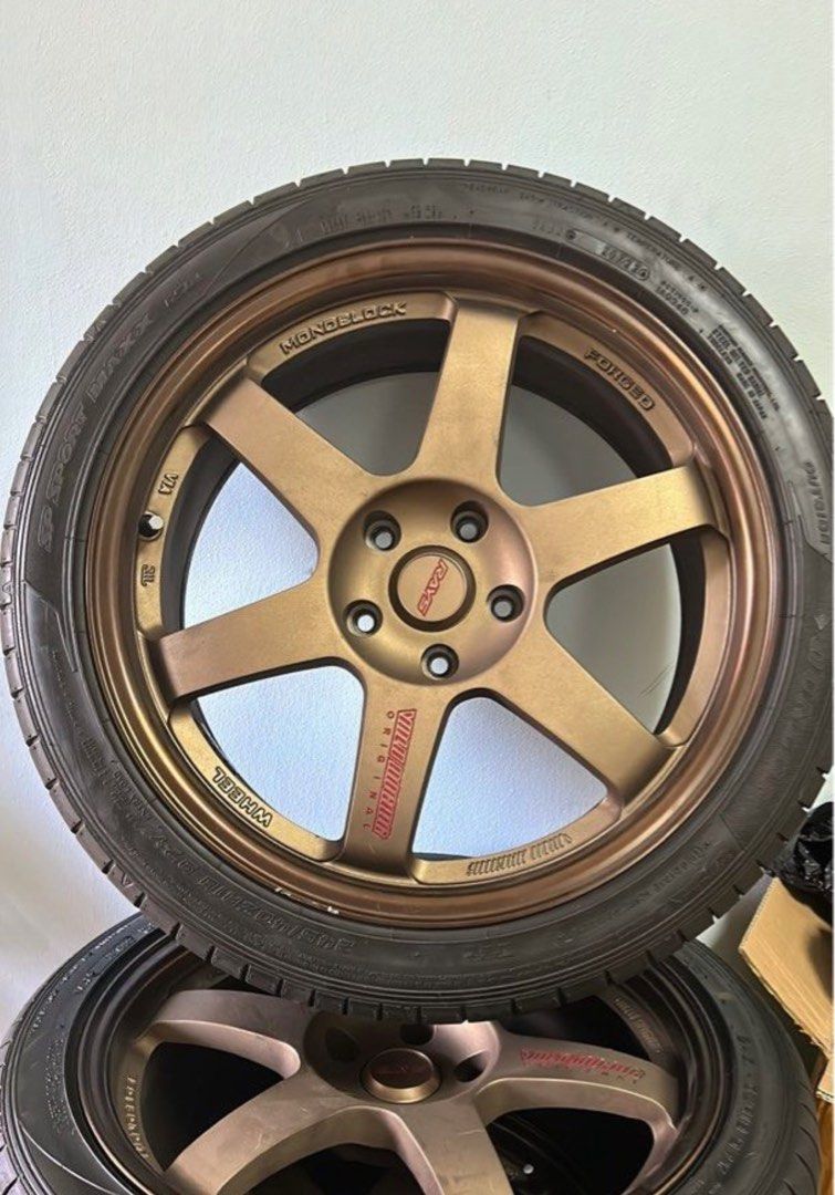 TE37 Concave rims 18 in et35 8.5jj 114.3 x 5, Car Accessories ...
