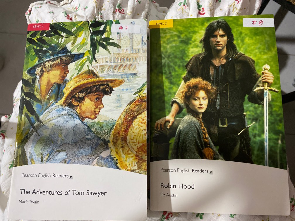 The adventures of Tom Sawyer & Robin Hood, 興趣及遊戲, 書本 & 文具, 教科書 - Carousell
