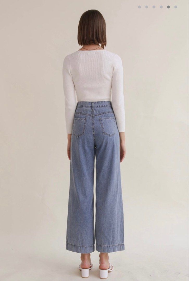 The Willow Label Jude Patch Pocket Jeans, Women's Fashion, Bottoms ...