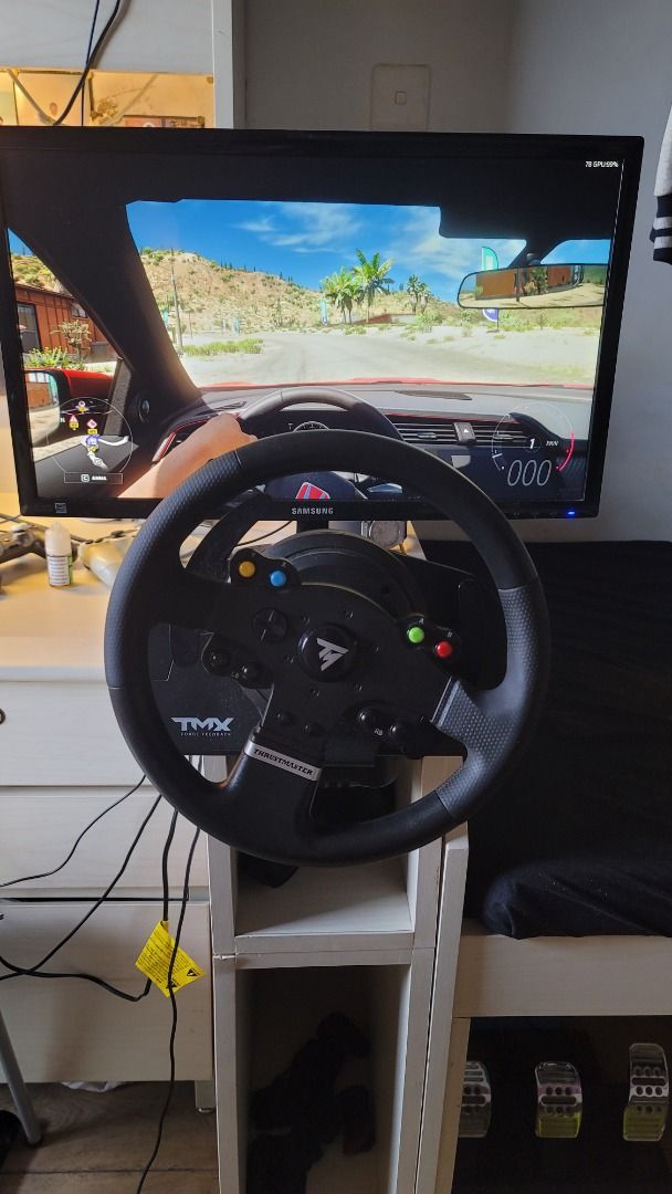 THRUSTMASTER TMX Force Feedback Racing Wheel & Pedals, 電腦＆科技, 電腦周邊及配件, 其他 - Carousell