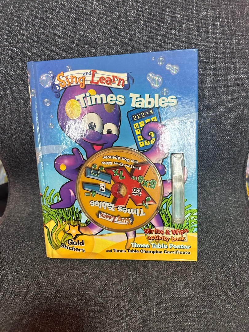 Times Table Book with CD, Hobbies & Toys, Books & Magazines, Children's ...