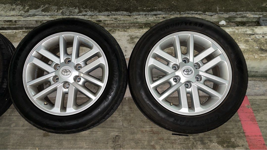 Toyota Hilux Rims with Tyres., Car Accessories, Tyres & Rims on Carousell
