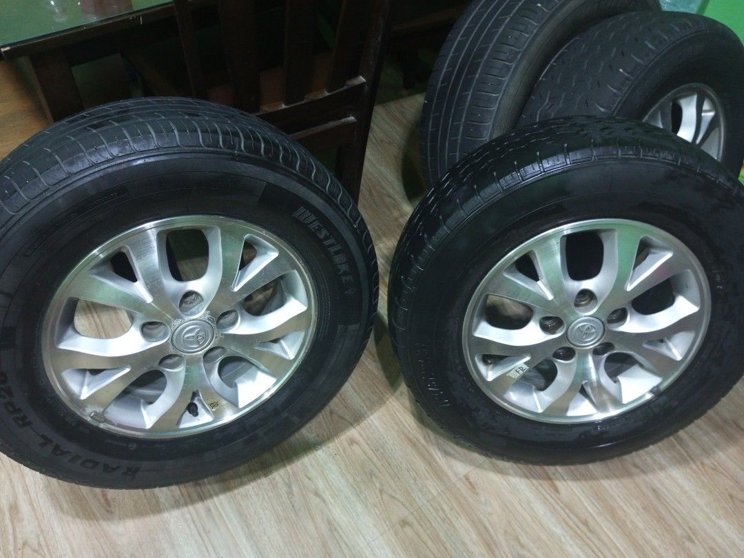 toyota innova stock tire 4 pcs set, Car Parts & Accessories, Mags and ...