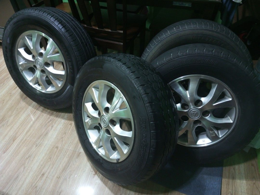 toyota innova stock tire 4 pcs set, Car Parts & Accessories, Mags and ...